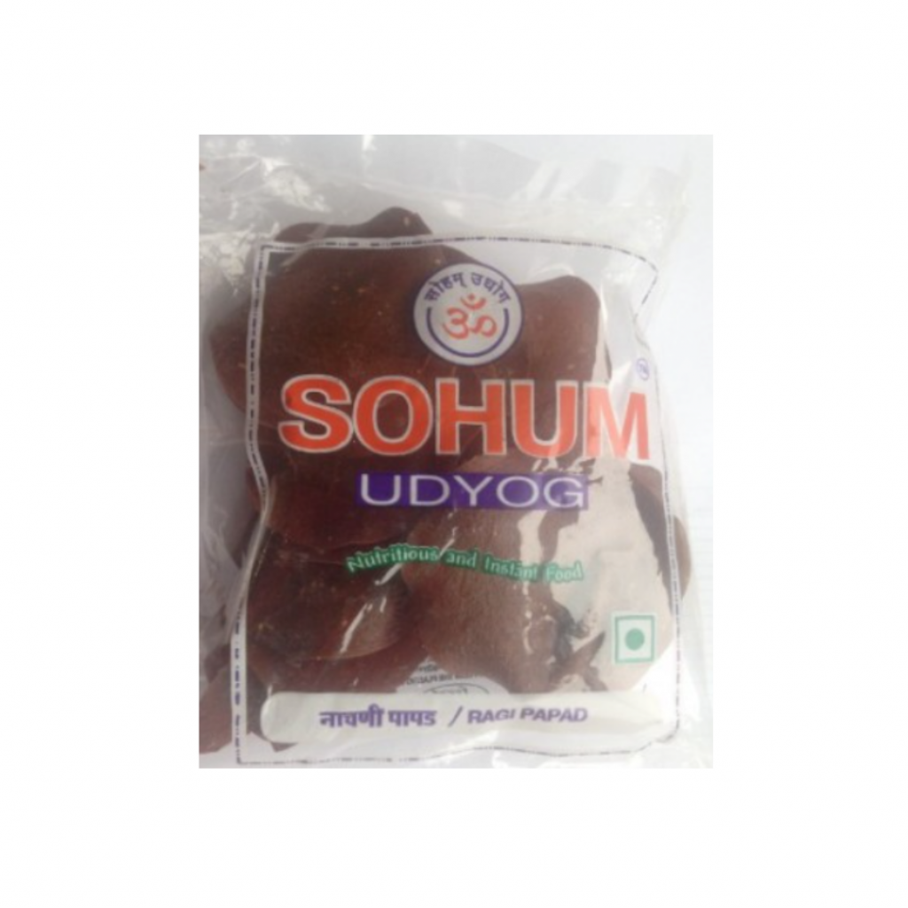 Sohum Mini Ragi Papad (नाचणी पापड) – 200g – Sangamitra Bit Grocery