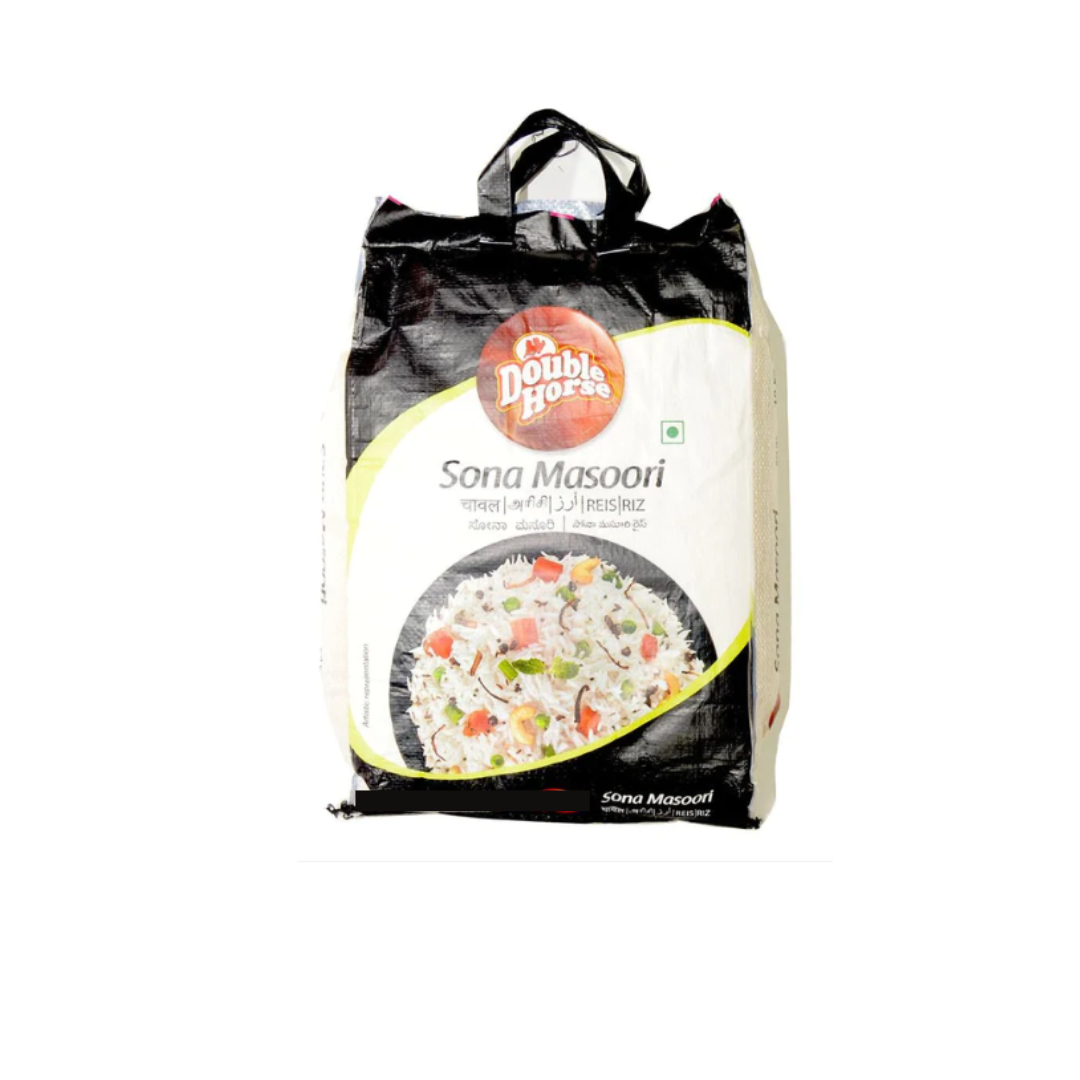 Double Horse Sona Masoori Rice 5kg – Sangamitra Bit Grocery