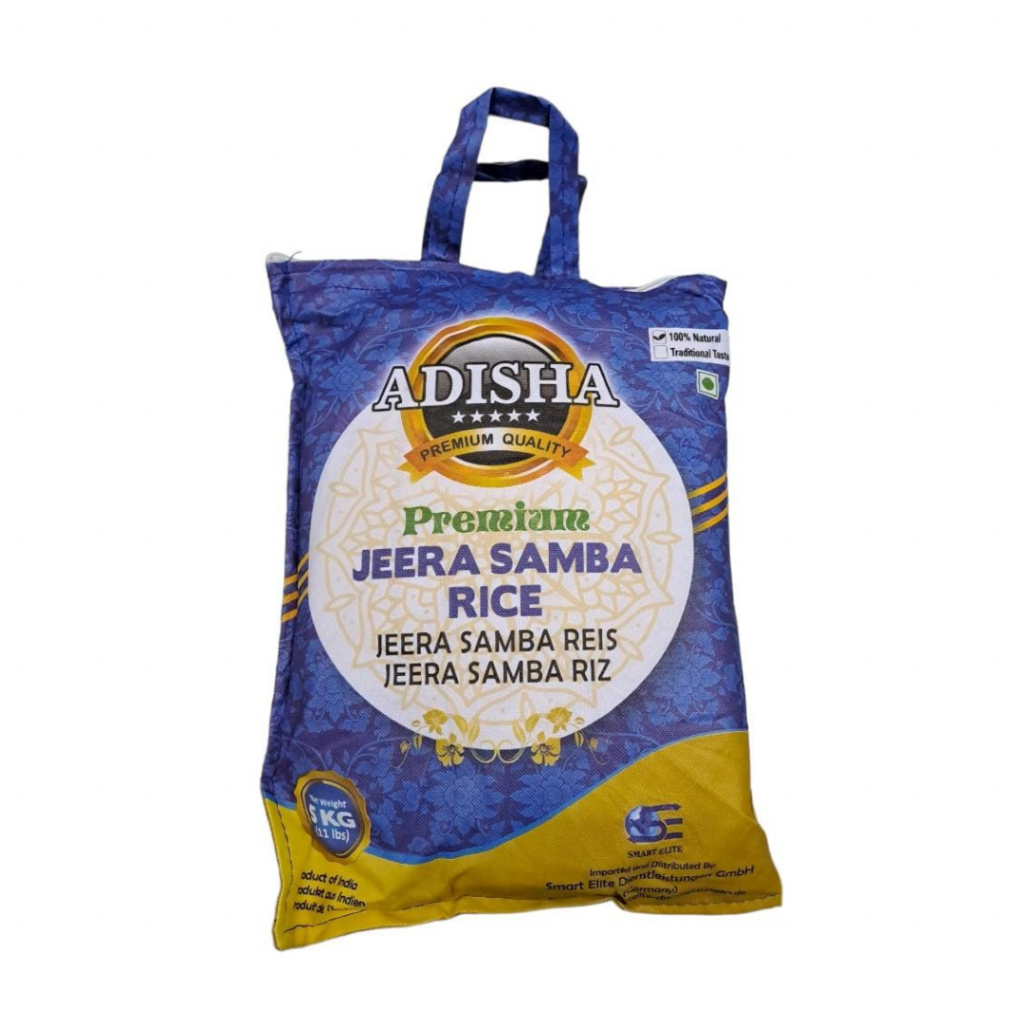 Adisha Jeera Samba Rice 5kg – Sangamitra Bit Grocery